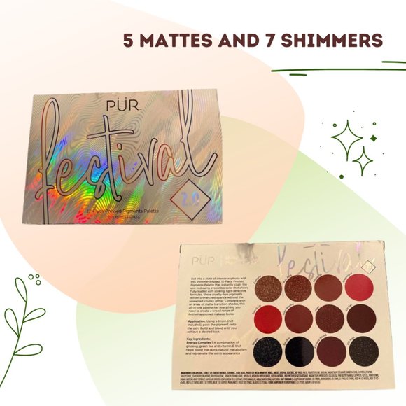Pur | Makeup | Pur Festival Eyeshadow Palette | Poshmark